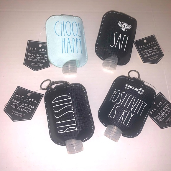 Rae Dunn | Accessories | Rae Dunn Hand Sanitizer Holder Keychains New 3 ...
